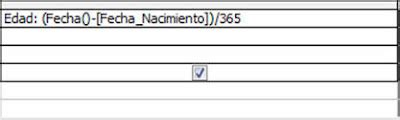 Calcular La Edad A Partir De La Fecha De Nacimiento En Access 5incoaprendices