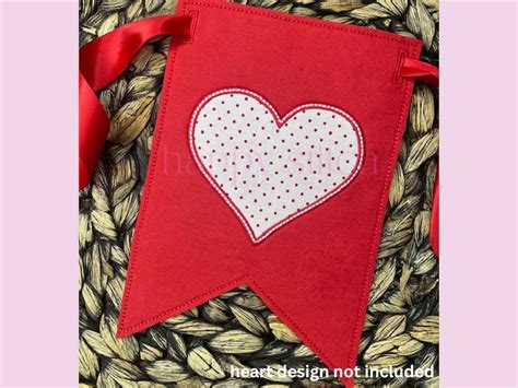 In The Hoop Banner Pennant Two Point Multiple Sizes Ith Embroidery