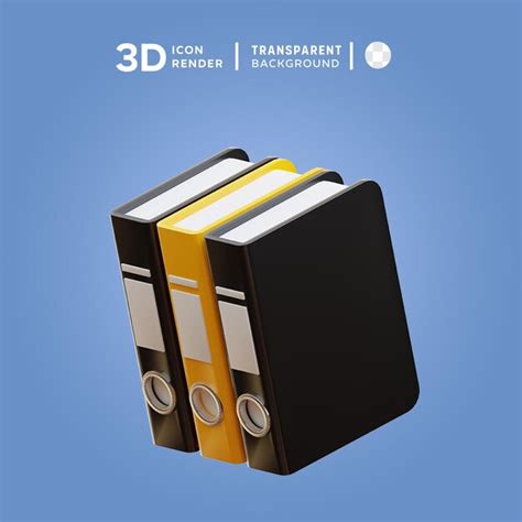 Premium Psd 3d Icon Files Binder Illustration