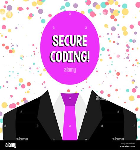 Word Writing Text Secure Coding Business Photo Showcasing Applied To Avoid The Introduction Of