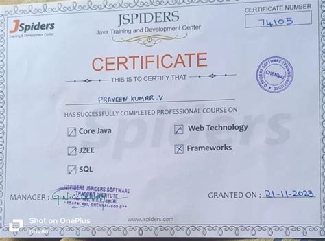 Praveen Kumar On Linkedin I Have Completed Java Full Stack Developer Course In Qspider