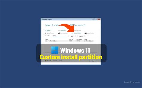 How To Install Windows 11 On Custom Partition Pureinfotech