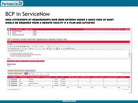 Business Continuity Planning In Servicenow Pptx