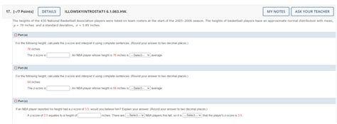 Solved For The Following Height Calculate The Z Score And Chegg