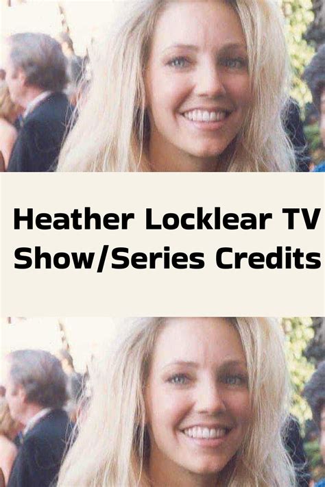 Heather Locklear Tv Showseries Credits Heather Locklear John