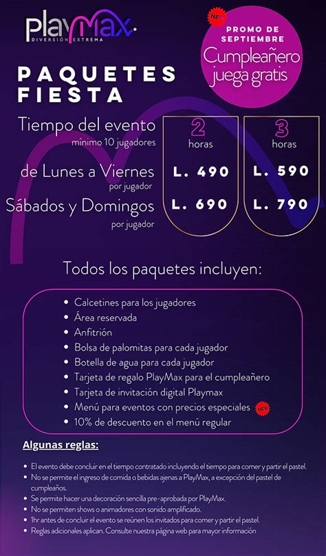 Paquetes Playmax Hn