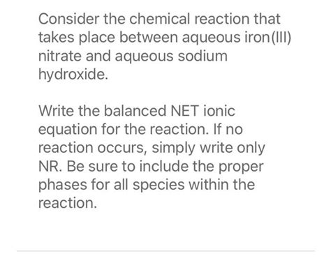 Solved Consider The Chemical Reaction That Takes Place