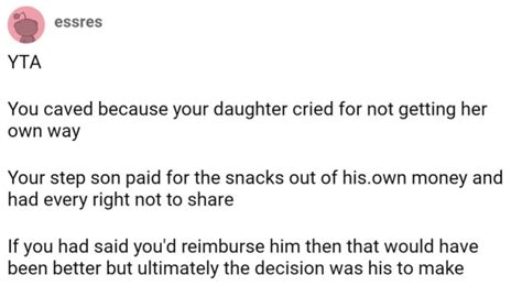 Stepmother Draws Ire After Forcing Stepson To Share Snacks Purchased With His Own Money With His