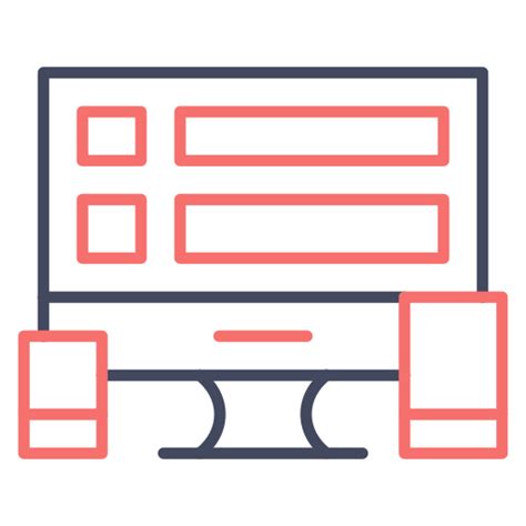 Responsive Design Generic Color Outline Icon