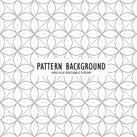 Geometric Flower Pattern Design Premium Ai Generated Psd