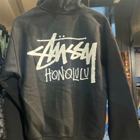 Stussy Honolulu Zip Up Hoodie Depop