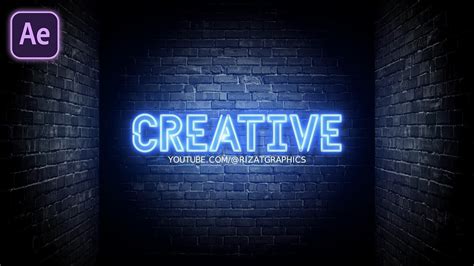 Flickering Neon Text Animation Text Animation After Effects Animation