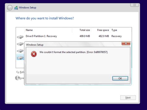 We Couldn T Format The Selected Partition Error X Fix