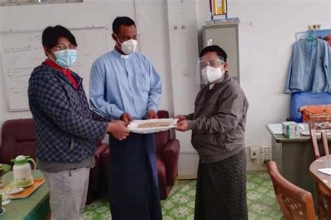 ကျောက်ဆည်မြို့ ပြည်သူ့ဆေးရုံကြီးသို့ ကိုဗစ် ၁၉ လုပ်ငန်းများတွင် အသုံးပြုရန်အတွက် အလှူငွေများနှင့