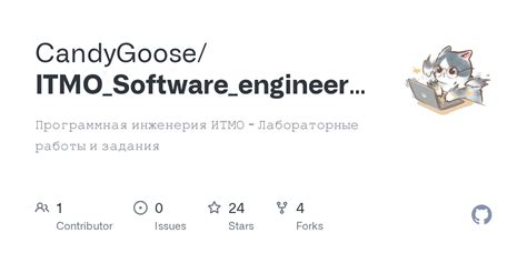 GitHub CandyGoose ITMO Software engineering Программная инженерия ИТМО Лабораторные работы