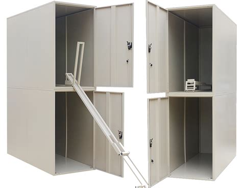 Double Bike Storage Locker With Stacked Secure Design