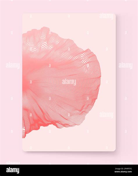 Cover Design Template Abstract Background With Dynamic Particles