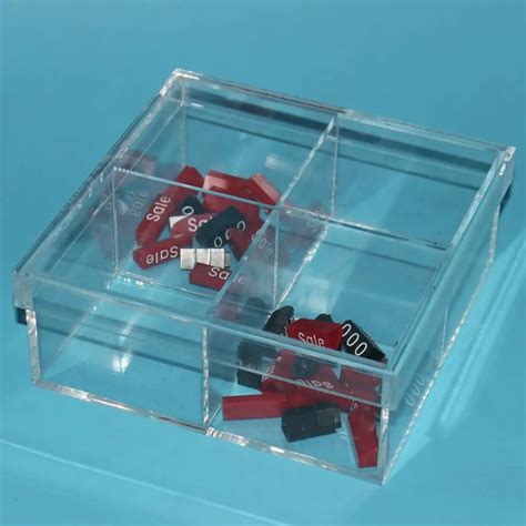 Clear Acrylic Box With Dividers Buy Acrylic Box With Dividers Product On