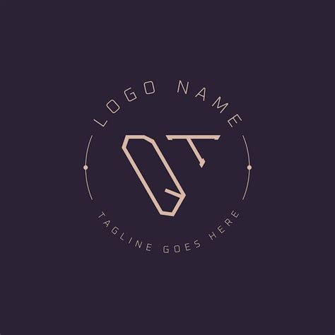 Premium Vector Professional QT Logo Modern Minimal QT Letter Monogram