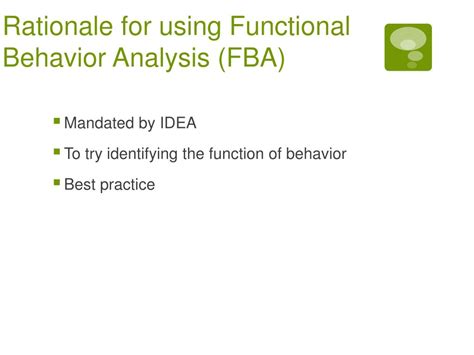 PPT Functional Behavior Analysis PowerPoint Presentation Free Download ID