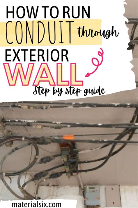 Box Metal Conduit Through Wall