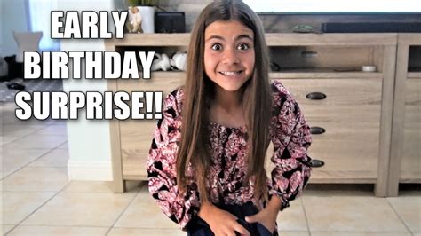 Emberlynns Birthday Came Early Birthday Surprise Opening Presents