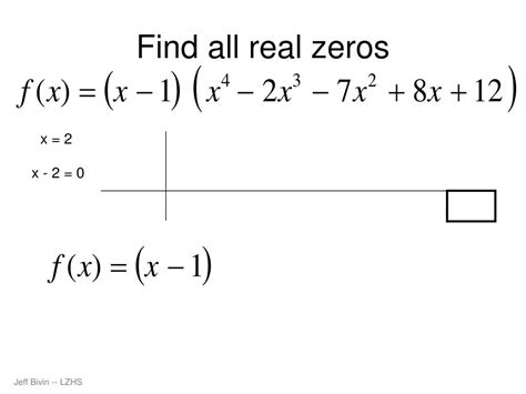 PPT Finding Zeros Of Polynomials PowerPoint Presentation Free Download ID 5868359