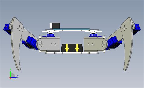 四足arduino Uno 板小型伺服电机机器人蜘蛛机器人 Iges 模型图纸下载 懒石网
