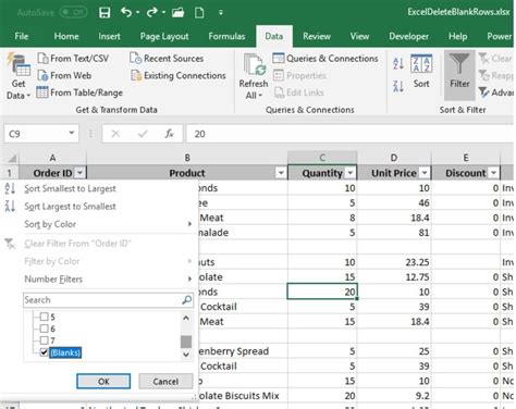Excel Remove Blank Rows Without Sorting Design Talk