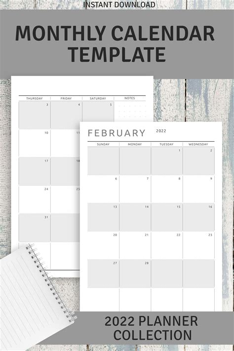 Dated Monthly Calendar Original Style Artofit