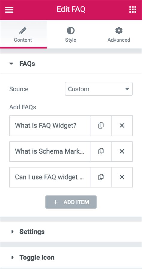 Elementor Faq Widget Faq Schema Markup Elementor Widget