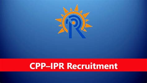 Cppipr Guwahati Recruitment Project Scientific Officer Post