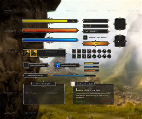 Rpg User Interface Game Assets Graphicriver