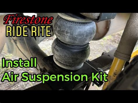 Firestone Ride Rite Kit Install Youtube