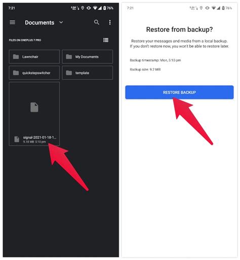 How To Backup Restore Signal Messages Between Devices MashTips