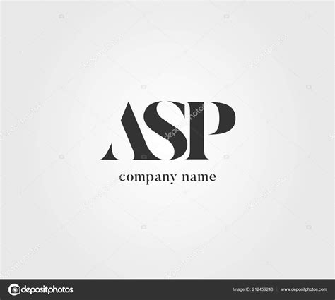 Logo Conjunto Asp Para Tarjeta Visita Plantilla Vector Vector De Stock Por ©ajayandzyn