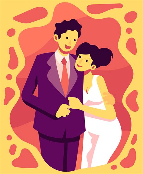 Couple In Formalwear Illustration 268733 Vector Art At Vecteezy