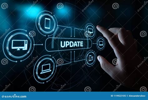 Update Software Computer Program Upgrade Business Technology Internet Concept Stock Image