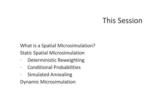 Ppt Introduction To Spatial Microsimulation Powerpoint Presentation