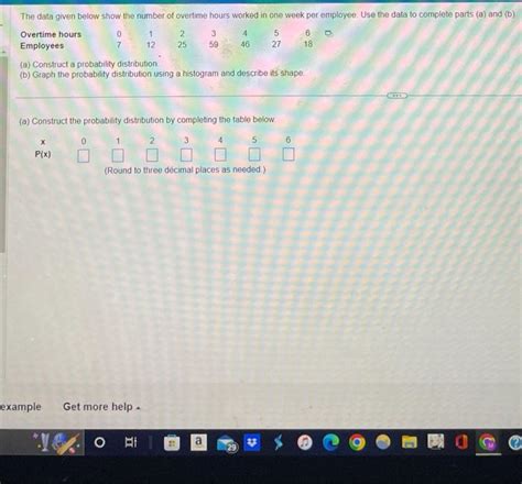 Solved A Construct A Probability Distribution B Graph Chegg