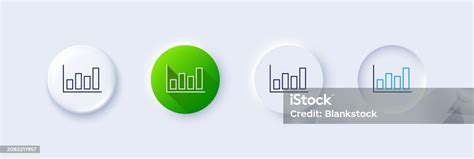 히스토그램 차트 선 아이콘입니다 재무 그래프 선 아이콘 벡터 0명에 대한 스톡 벡터 아트 및 기타 이미지 0명 3차원 형태 경제 Istock