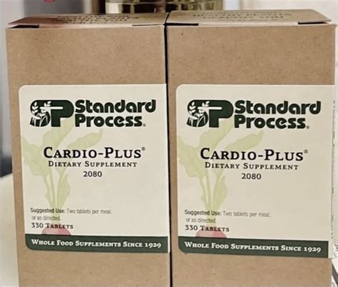 Standard Process 2 Cardio Plus Dietary Supplement 330 Tablets Best By