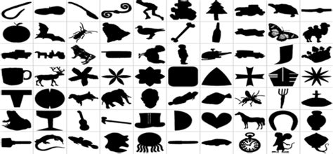 Example Shapes Present In Mpeg 7 Ce Shape I Part B Dataset Download