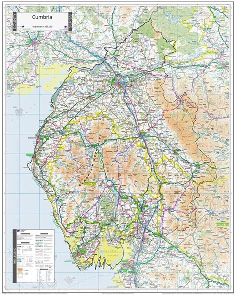 County Map Of Cumbria 2024