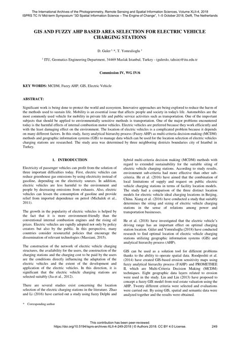 Pdf Gis And Fuzzy Ahp Based Area Selection For Electric Vehicle