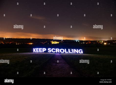 Message Scrolling Hi Res Stock Photography And Images Alamy