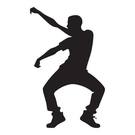 Male Floss Dance Silhouette 43245208 Vector Art At Vecteezy