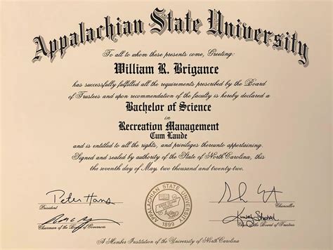 Editable Certificate From Appalachian State University Template