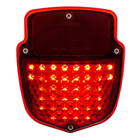 38 Led Tail Light Assembly With Black Housing For 1953 56 Ford Truck