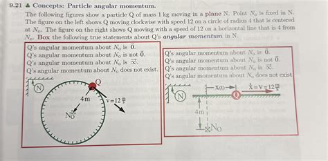 Solved 921 ﻿concepts Particle Angular Momentumthe